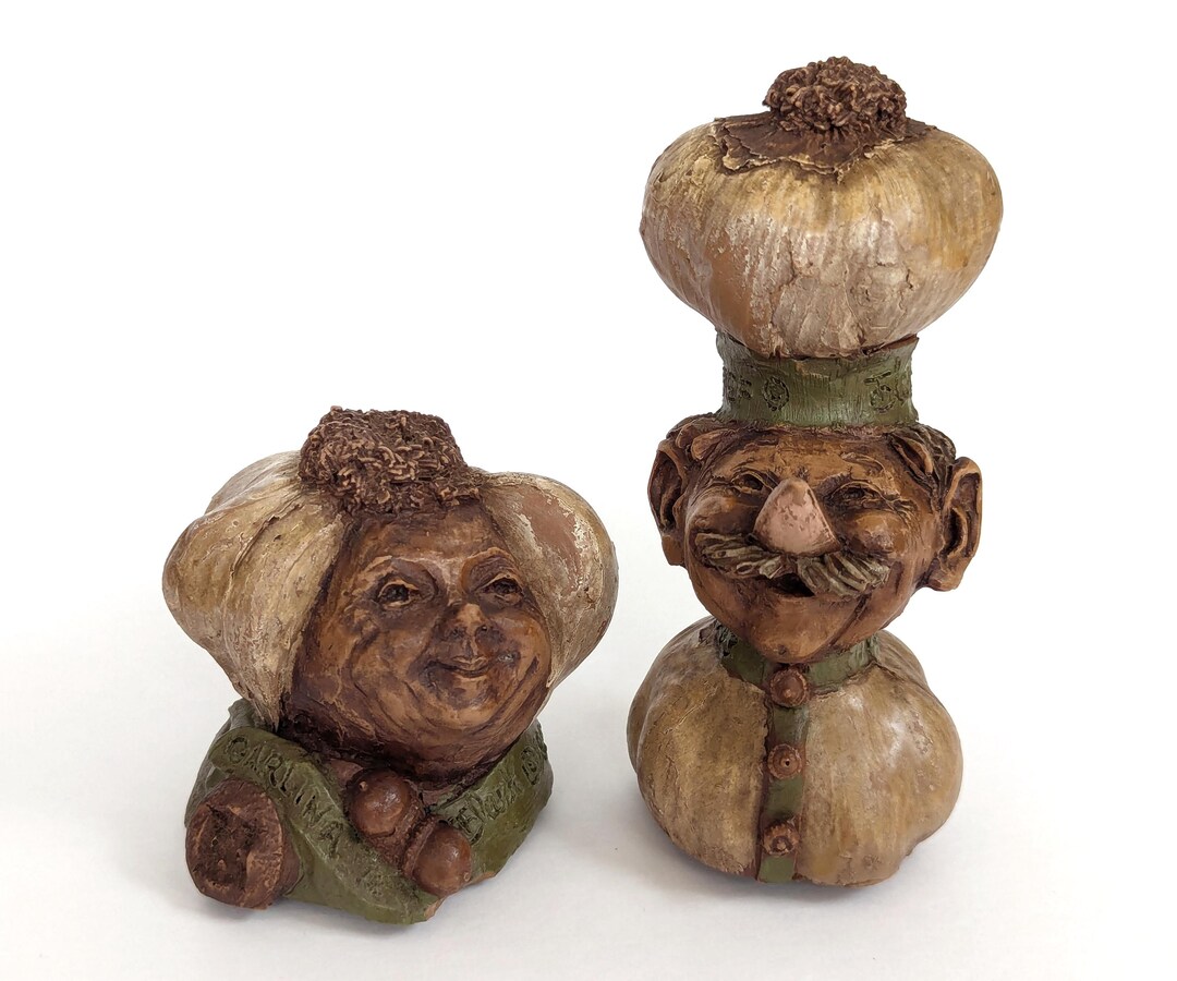 1983 Vintage Tom Clark Garlic GNOME Figurines- Garlina & Chef ...
