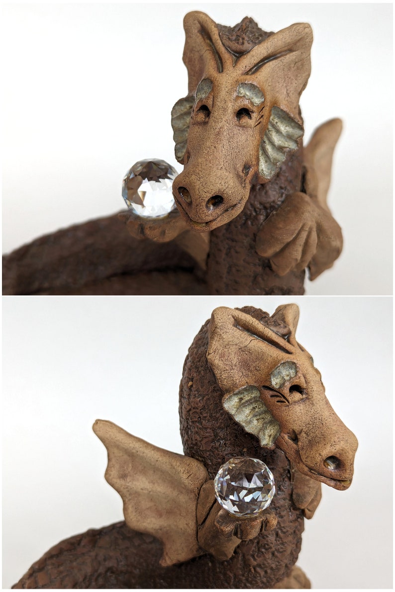 1970s Vtg. WINDRIDGE HOUSE Pottery Dragon Figurine- "gentlefolk ...