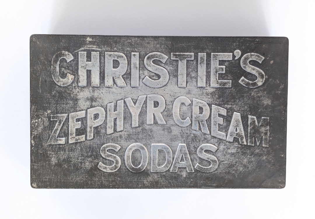 Antique "christie's Zephyr Cream Sodas" Cracker Biscuit Tin- Metal Home ...