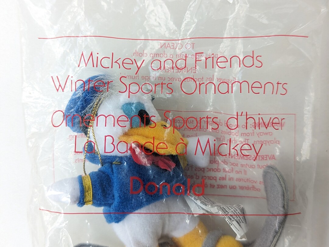 Donald Duck Snowboarding Plush "mickey & Friends Winter Sports ...