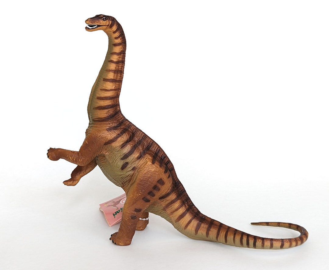 1996 Vintage SAFARI Apatosaurus Plastic Vinyl Dinosaur Toy W/ Original ...