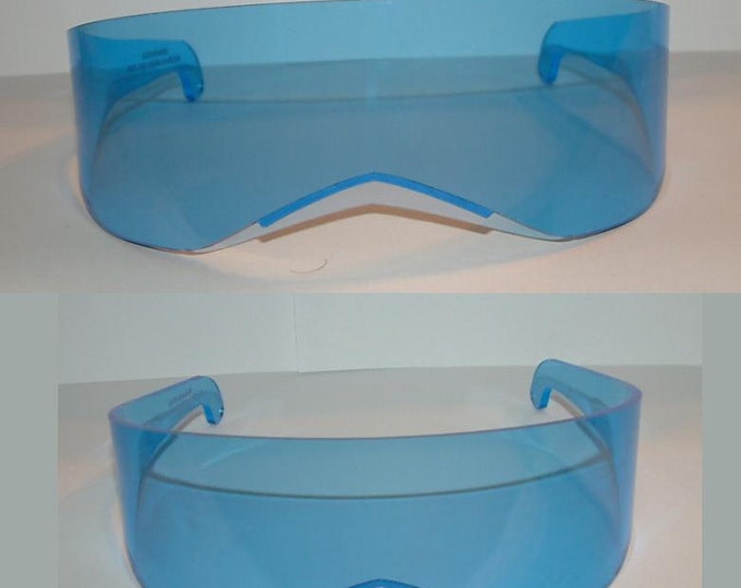 Anime Cosplay Visor Blue Wrap Cosplay Costume Glasses - Etsy