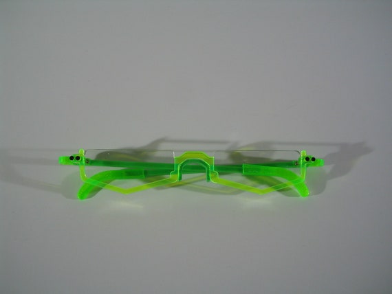 Green Under Frame Anime Cosplay Costume Glasses. | Etsy