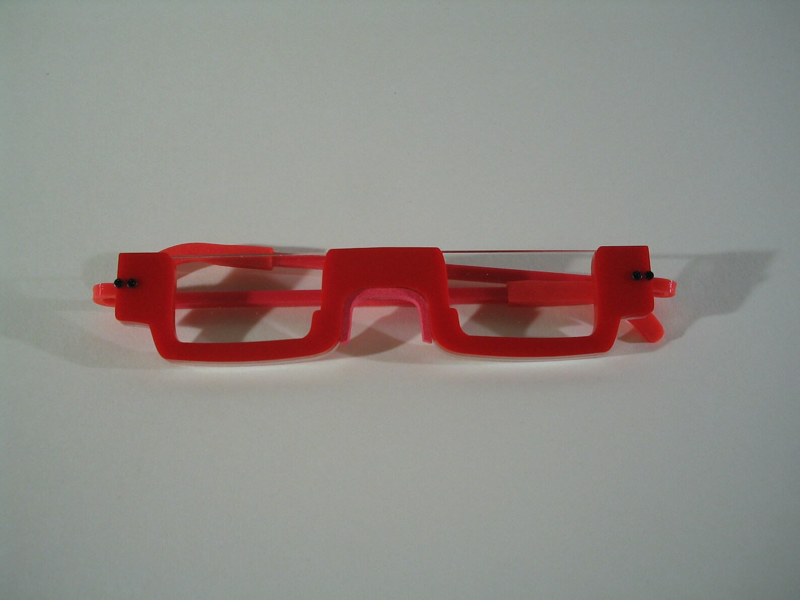 Anime Open Top Red Under Frame Costume Cosplay Glasses - Etsy