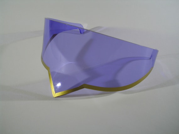 Anime Glasses Visor One Piece With Heat Shaped Nose and Gold - Etsy
