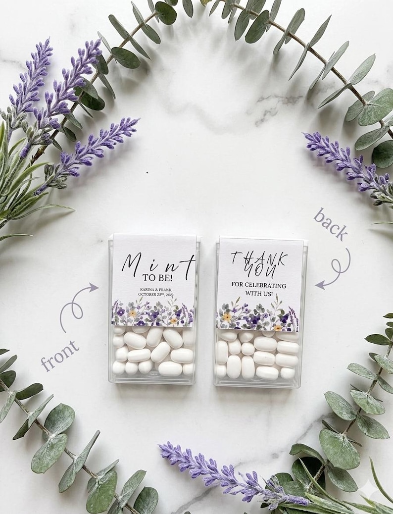 Personalized Mint to Be Wedding Favors – Custom Labels & Candy Included ...