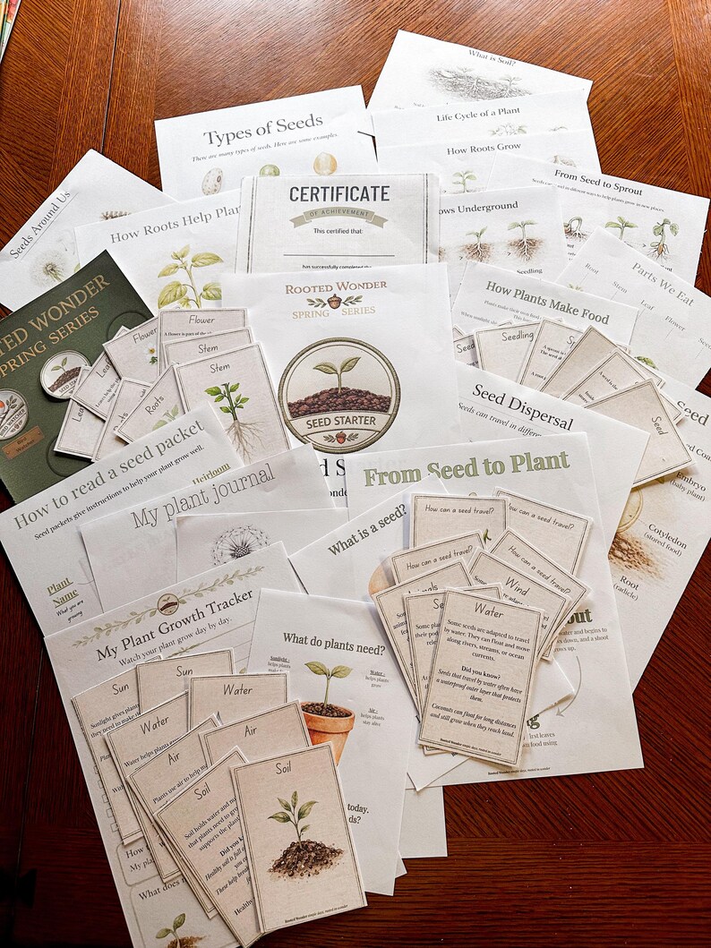 Seed Starting Unit for Kids | Gardening Printable | Homeschool Nature ...