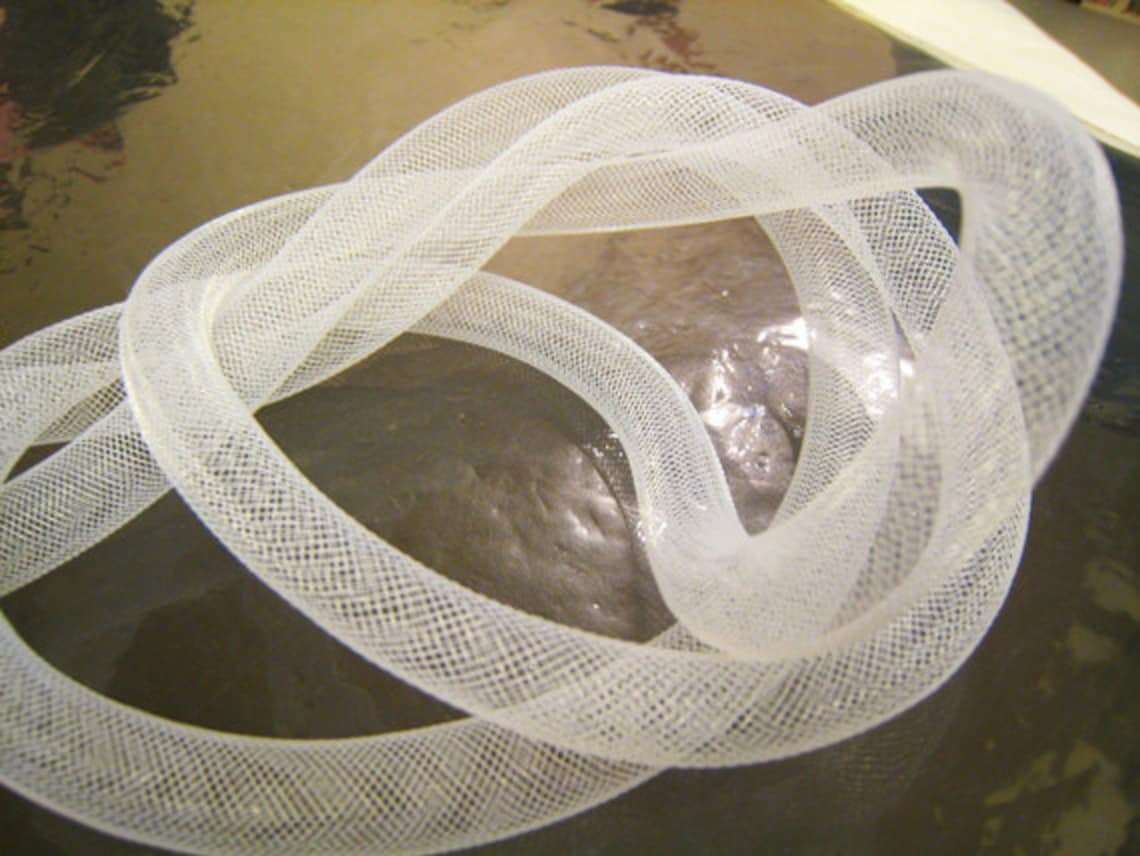 3 Yards of White Horsehair ( Cringe ) Tube Crinoline for Hair ...