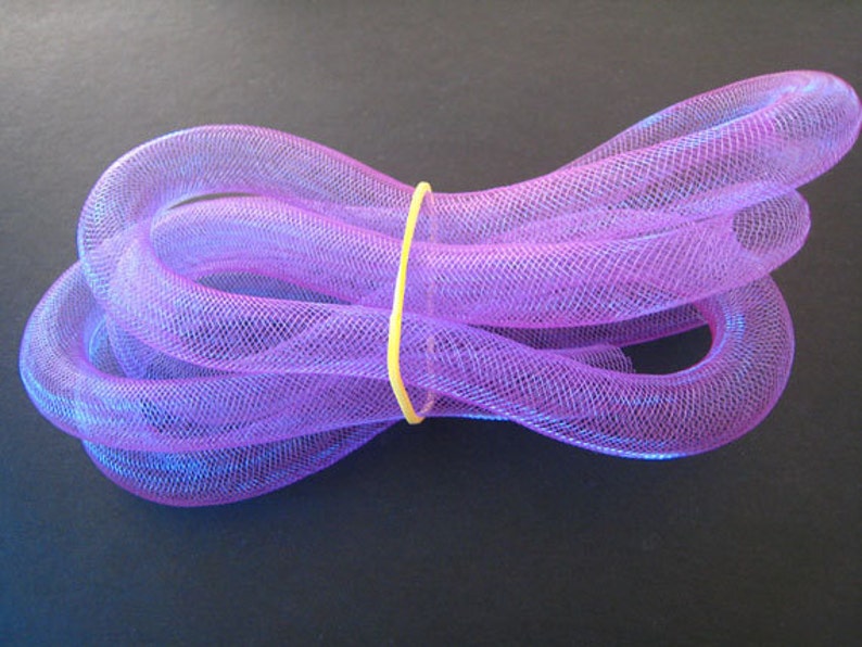 2 Yards of Purple Horsehair ( Crin ) Tube Crinoline for Hair ...
