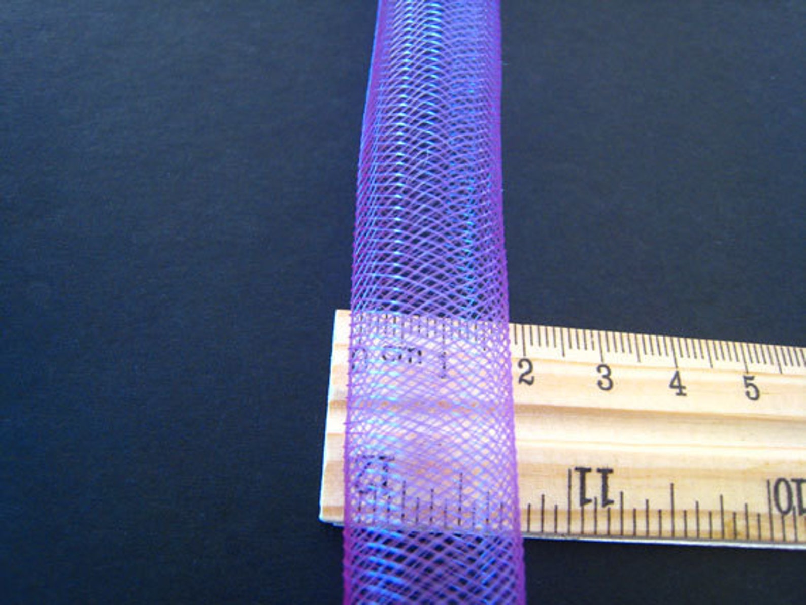 2 Yards of Purple Horsehair ( Crin ) Tube Crinoline for Hair ...