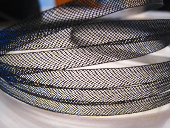 2 Yards of Black Horsehair Flat Crinoline for Hair Accessories ( 6mm ...
