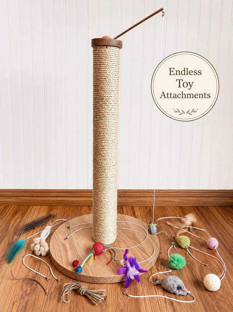 Furniture-grade Cat Scratcher, Heavy Duty Sisal Scratching Post ...