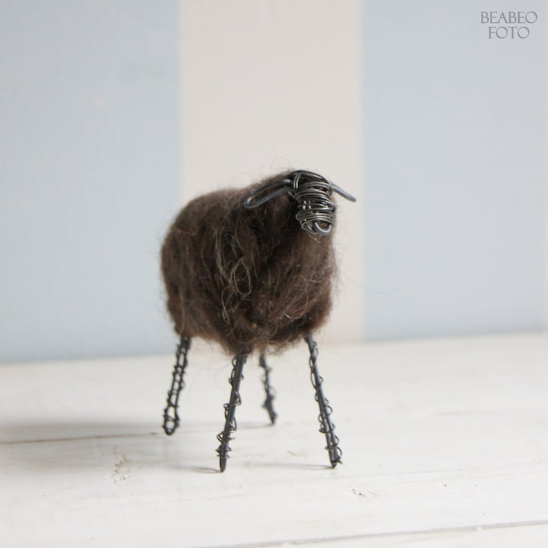 Wired Sheep With Dark Wool - Etsy
