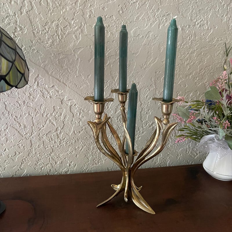Vintage Candelabra Italy - Etsy