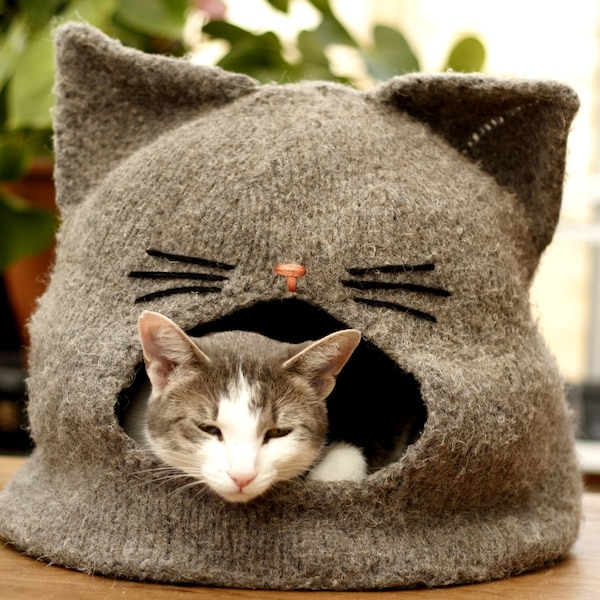 Felted Cat Cave Pattern - Etsy