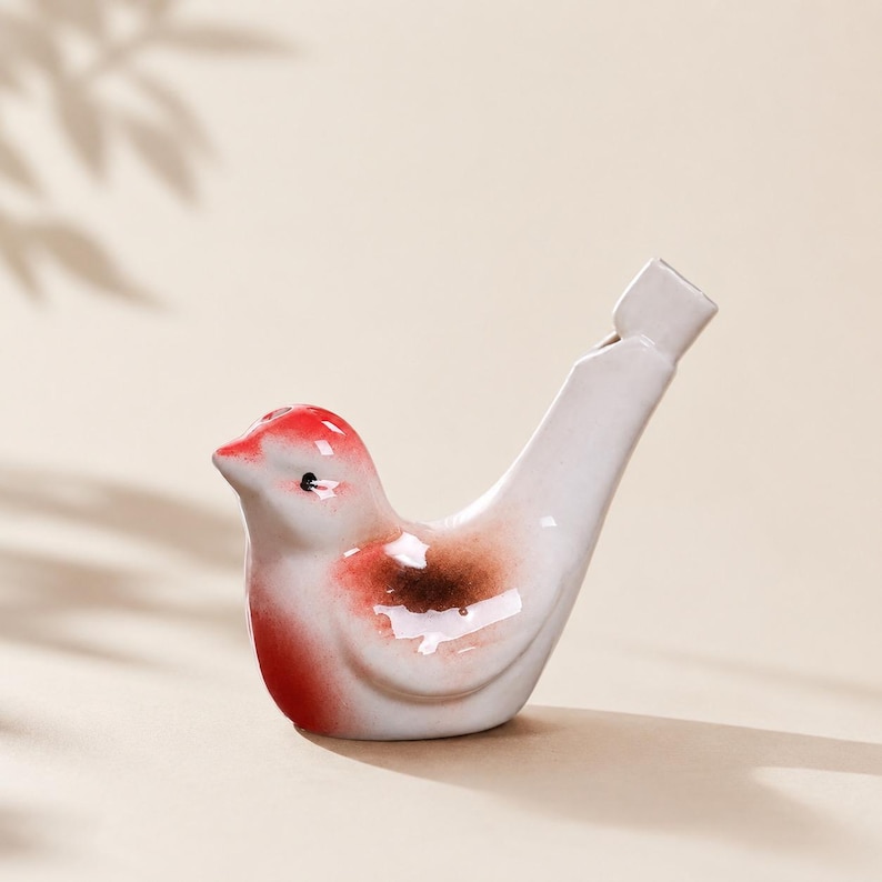 Handmade Ceramic Bird Whistle | Hand-painted Water Bird Decor - Etsy UK