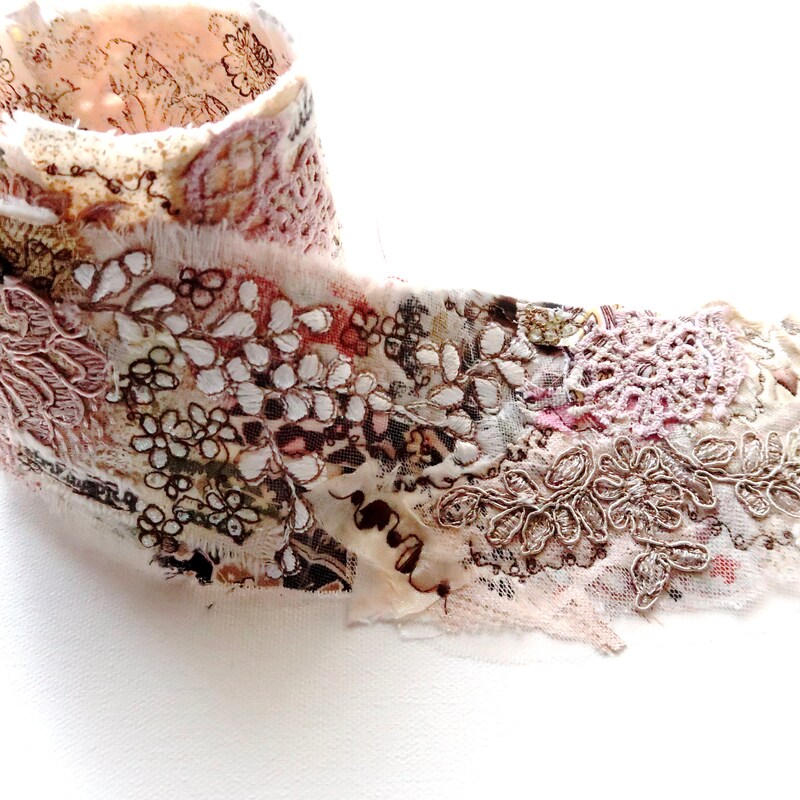 Fabric Collage Art - Etsy