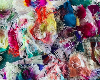 9 Unique Fibre and Lace Cluster Patches, Lace Snippet Clusters ...