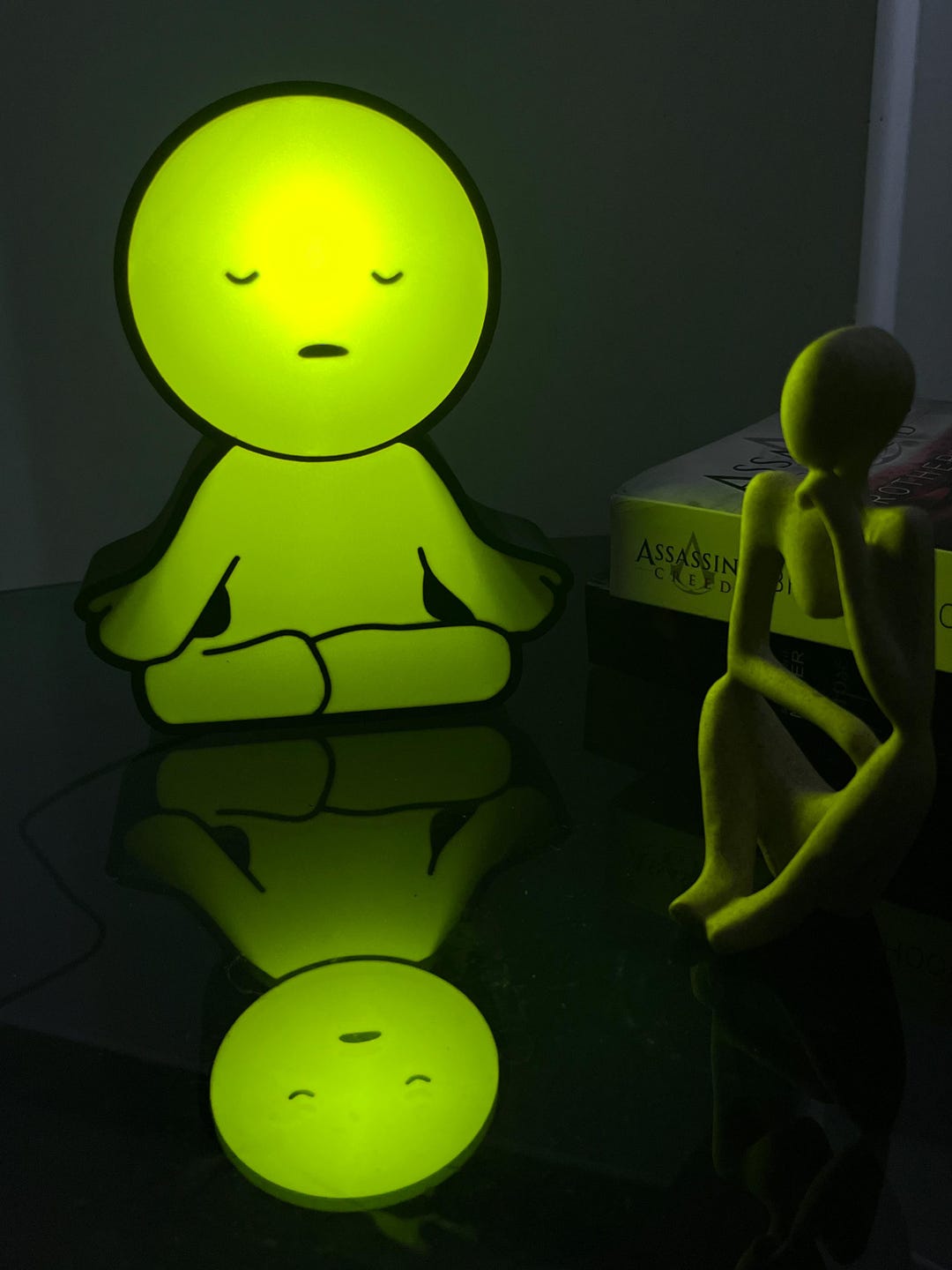 Smiski Desk Light Box | Meditation Smiski Lamp, Cute Kawaii Smiski Desk ...