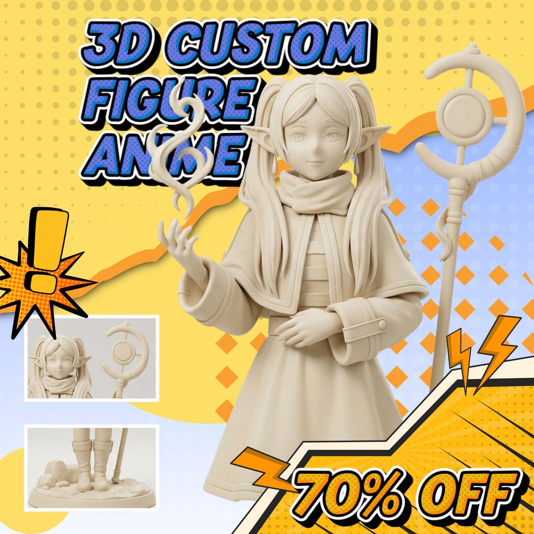 Anime Character Sculpt STL, Custom Anime Figure, 3D Printable Model ...