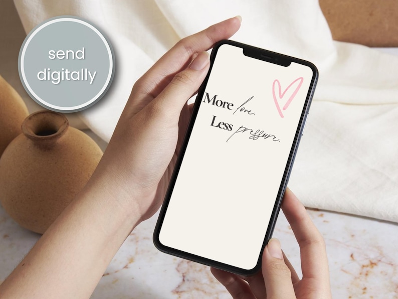 More Love Less Pressure Card Printable | Self Love Greeting Card ...