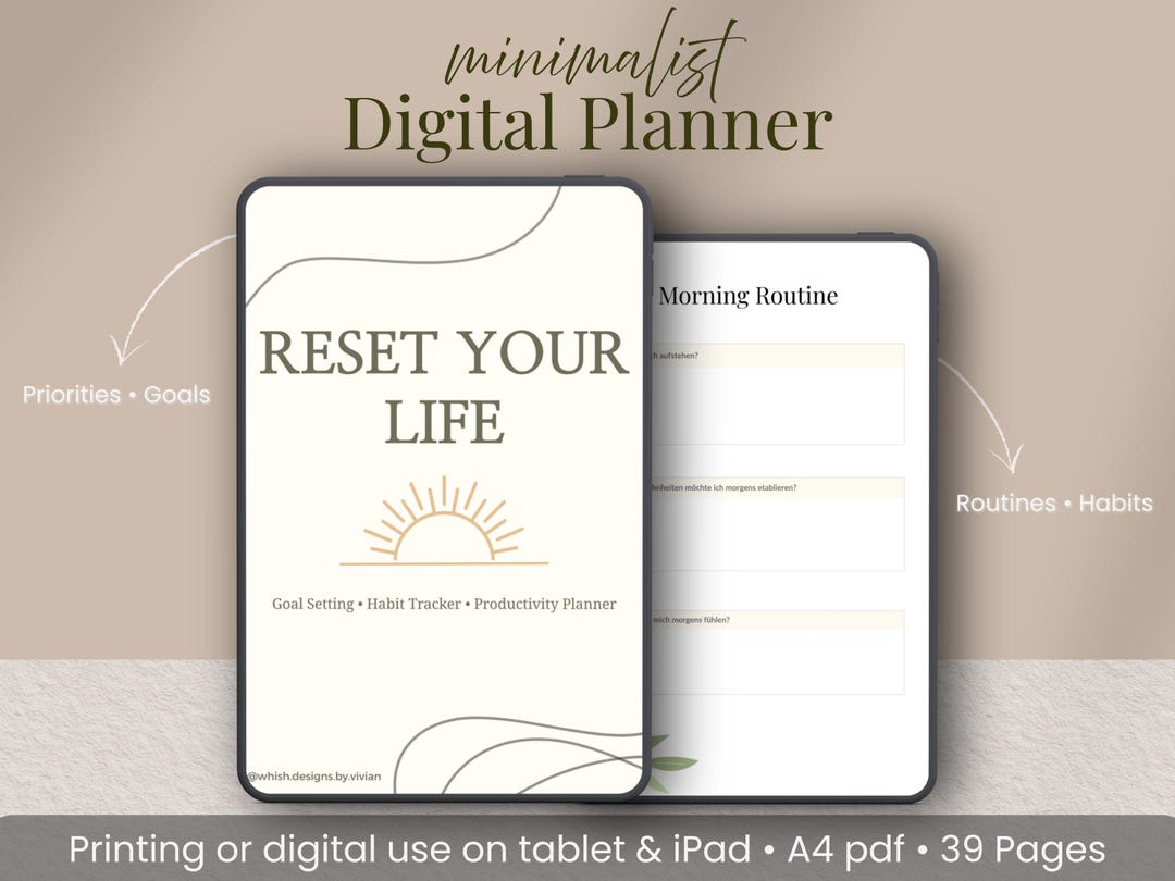 Reset Your Life Planner Printable | 90 Day Reset, Goal Setting Planner ...