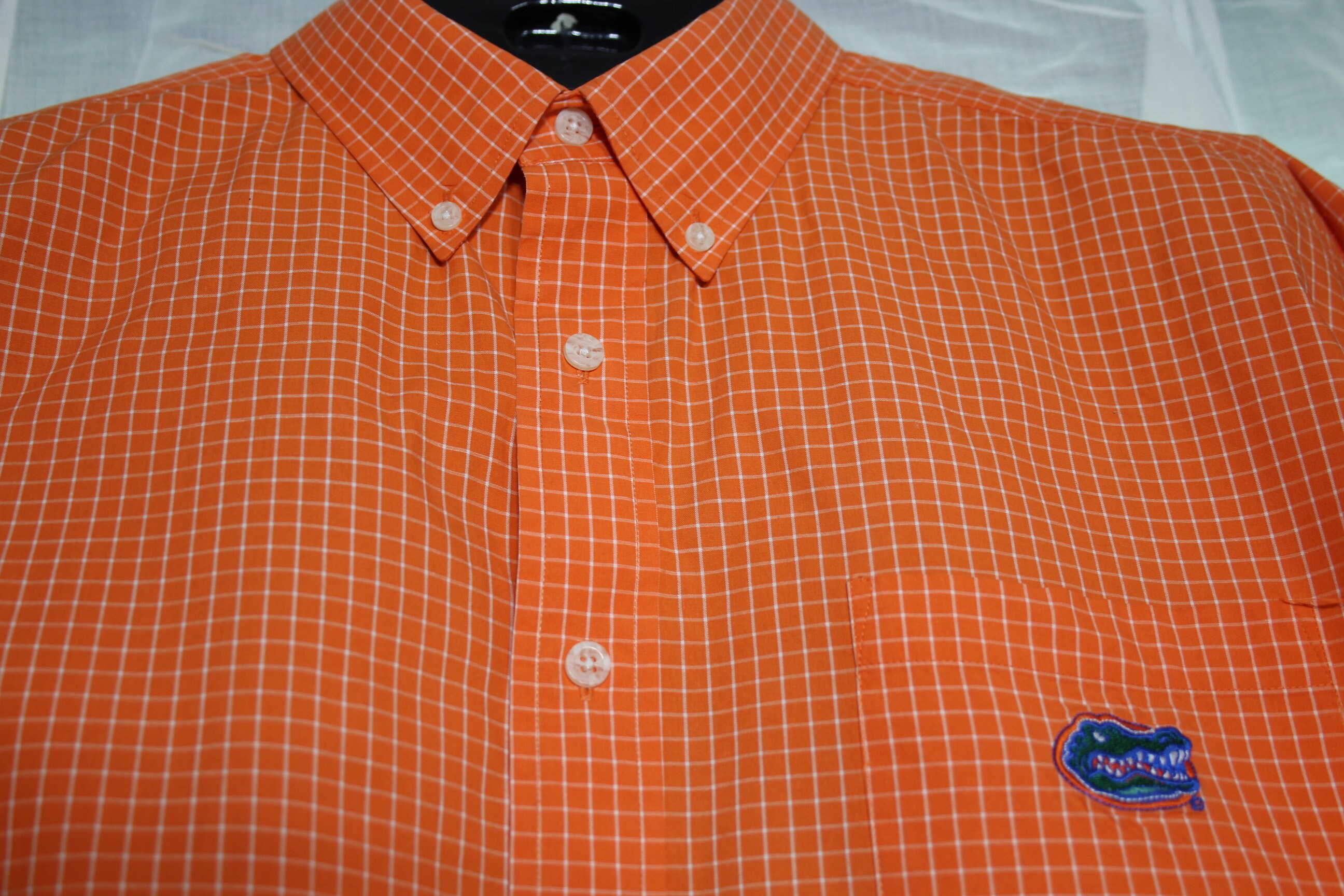Florida Gators 90s Mens XXL Football University L/S Orange Check Preppy ...
