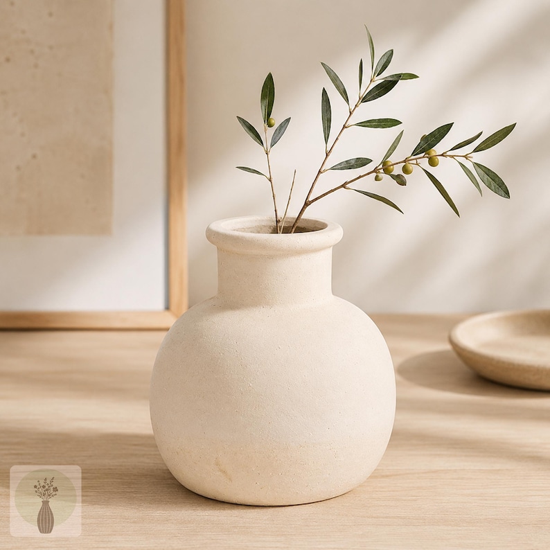 Small Rustic Ceramic Vase, Single or Set of 3 - Etsy