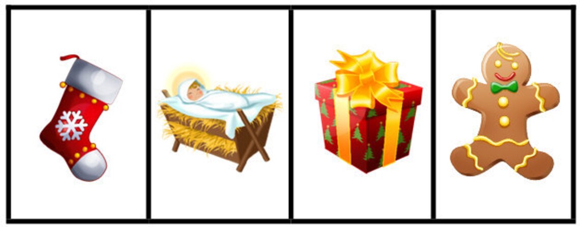 Printable Christmas Bingo - Different Game Boards for All Levels - 49 ...