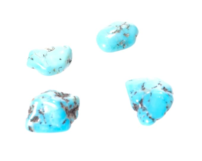 Lot of 4 VERY Rare Valley Blue Turquoise Nuggets 17.5 Cts - Etsy