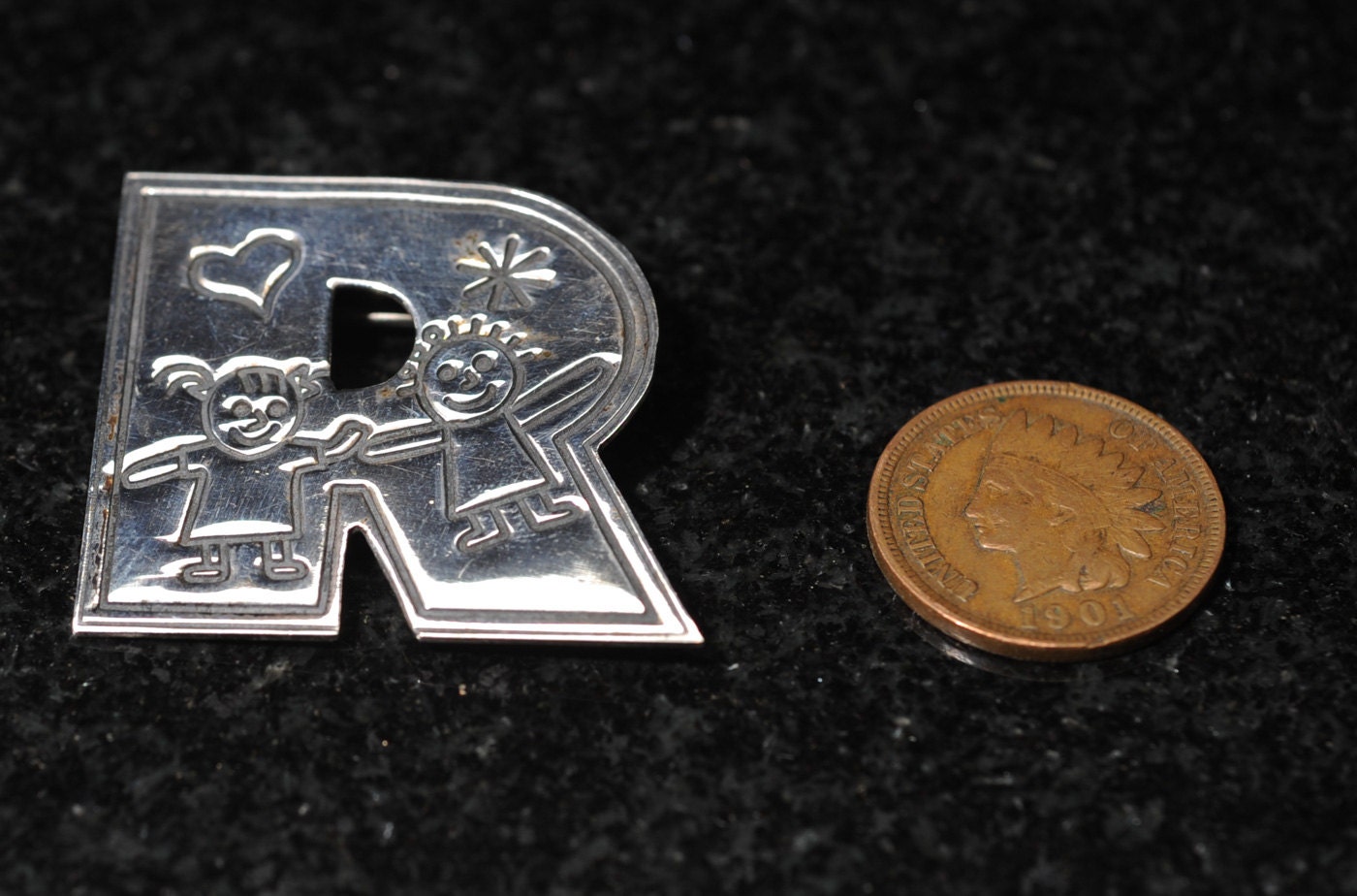 Sterling Silver Letter R Pin - Save the Children Precious Letters - NIB ...