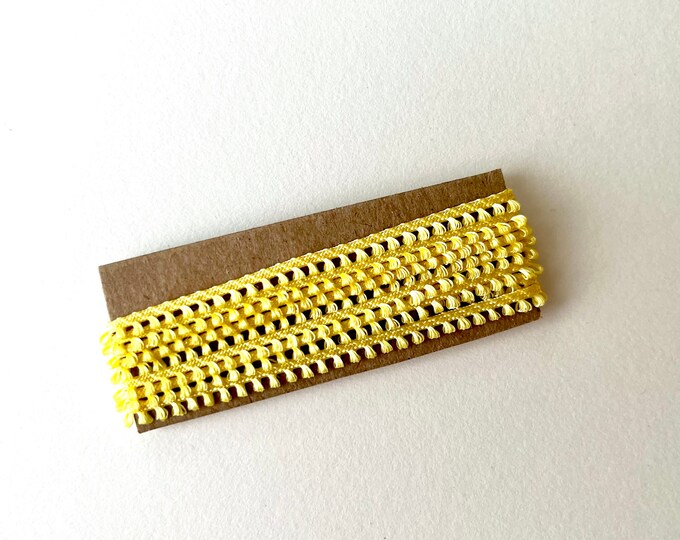 5 Yards Gold Loop Trim, Loop Trim, Braided Trim, Button Looping Trim ...