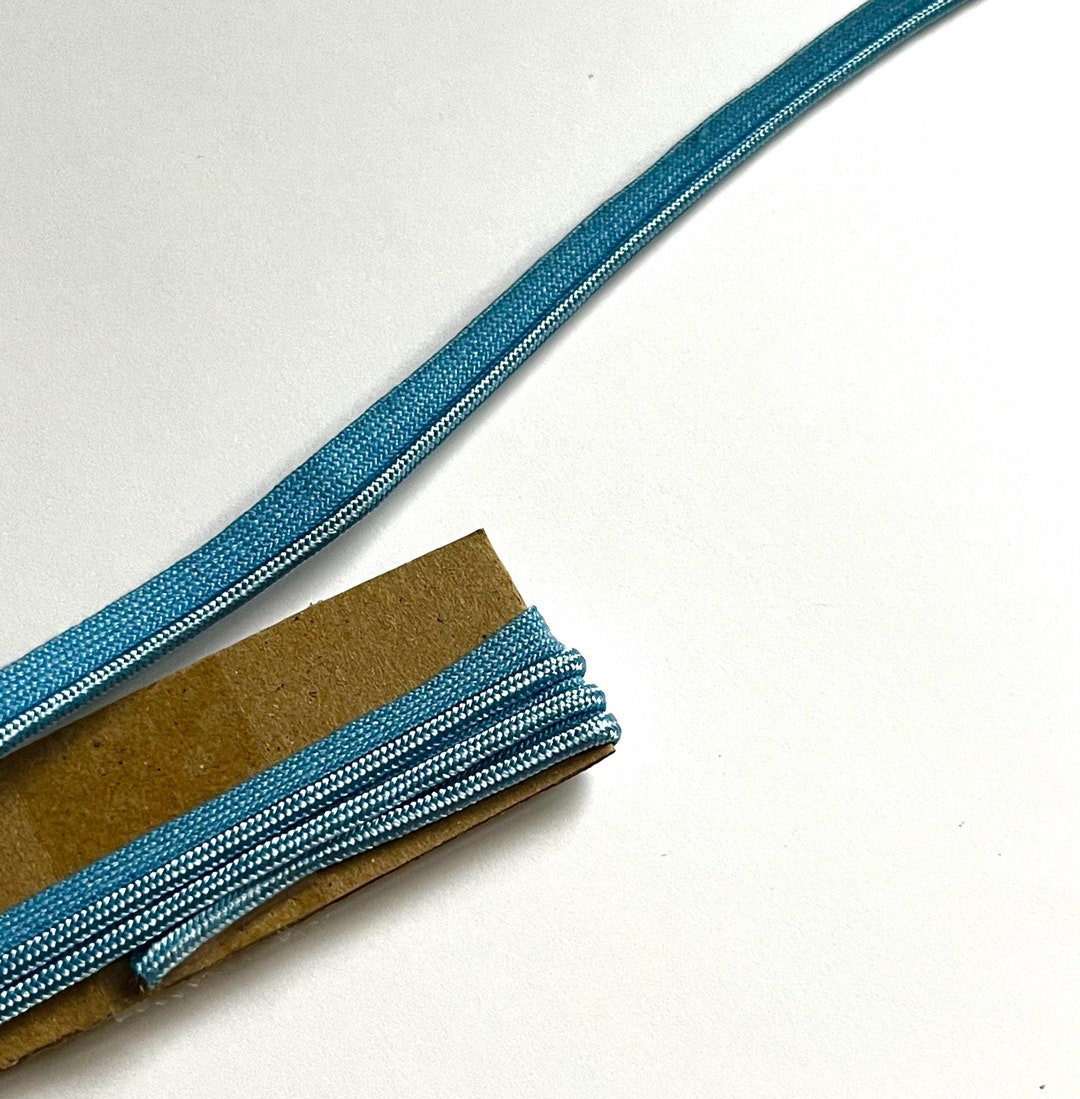 1 YARD — Teal Blue Lip Cord Piping, Edge Trim, Decorative Edging, Lip ...