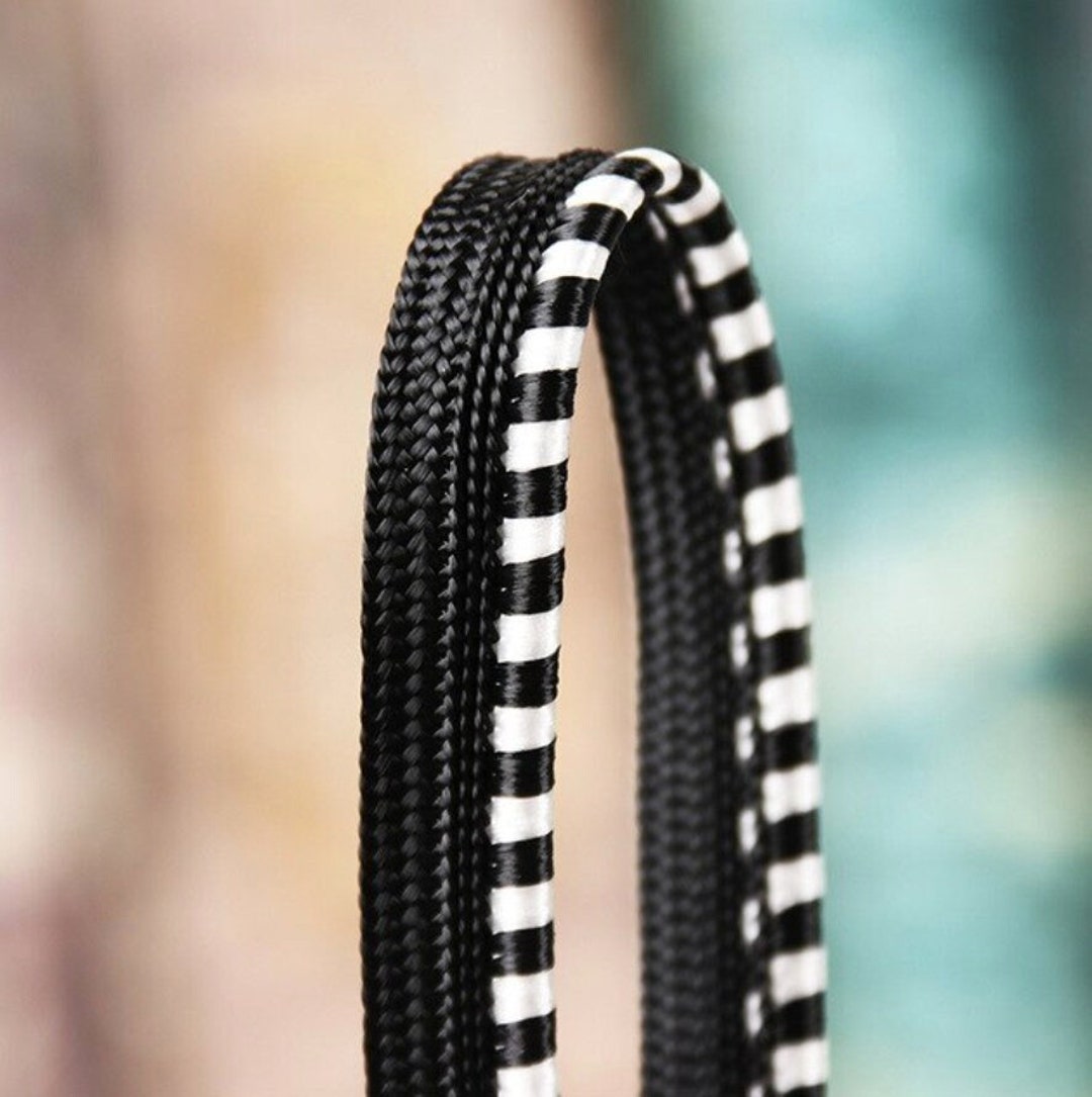 1 YARD — Black White Lip Cord Piping, Edge Piping, Decorative Edging ...