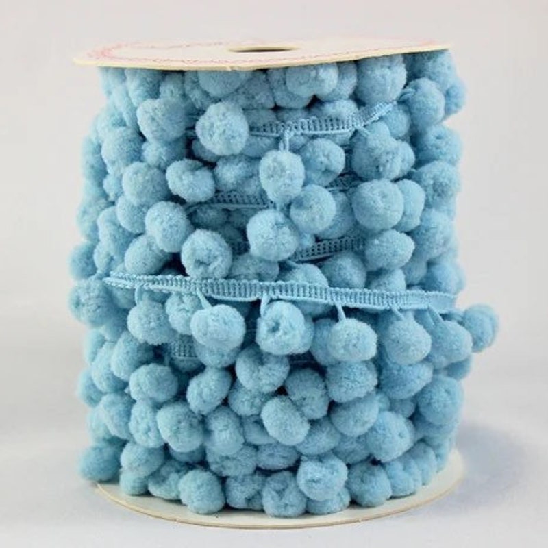 Blue Pom Pom Trim - Etsy
