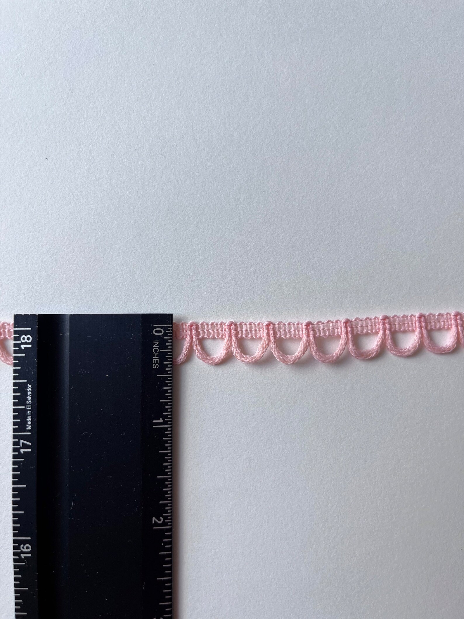 1 YARD Peach Light Pink Coral Cotton Loop Trim Scallop - Etsy