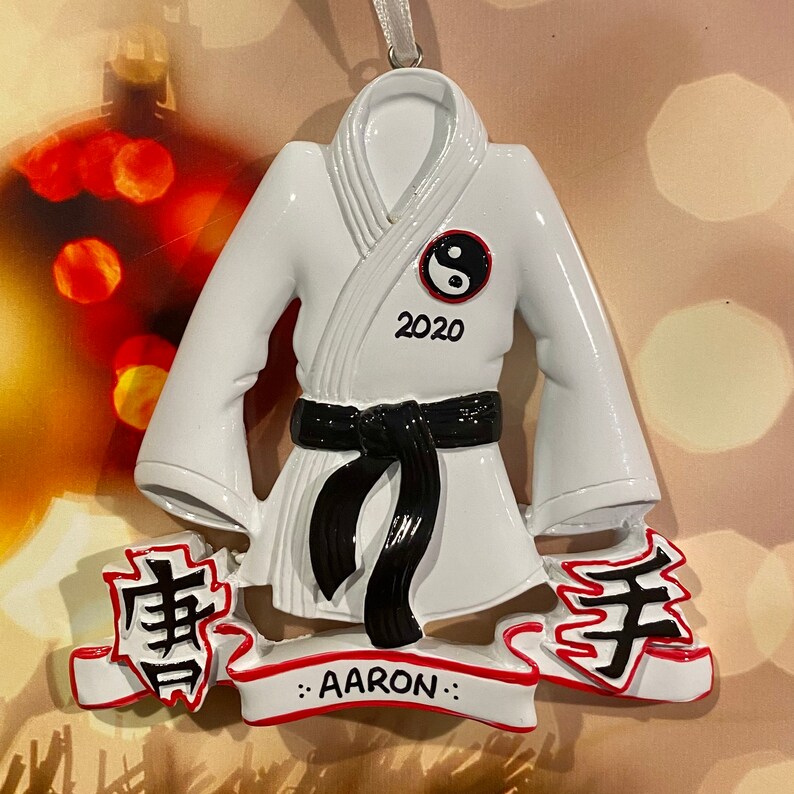 Personalized Karate Christmas Ornament | Etsy