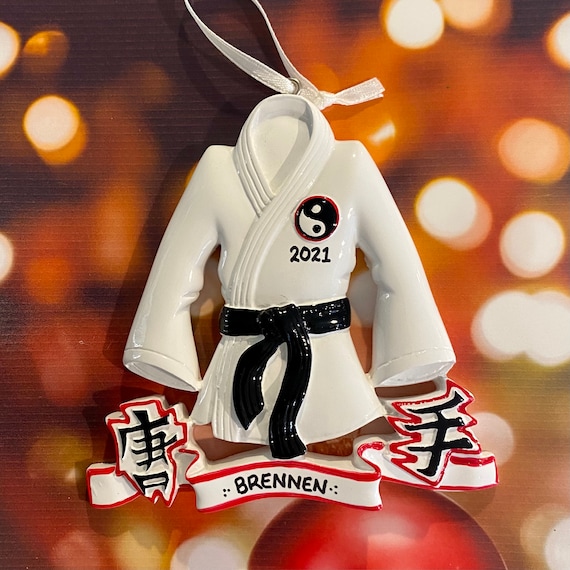 Personalized Karate Christmas Ornament - Etsy
