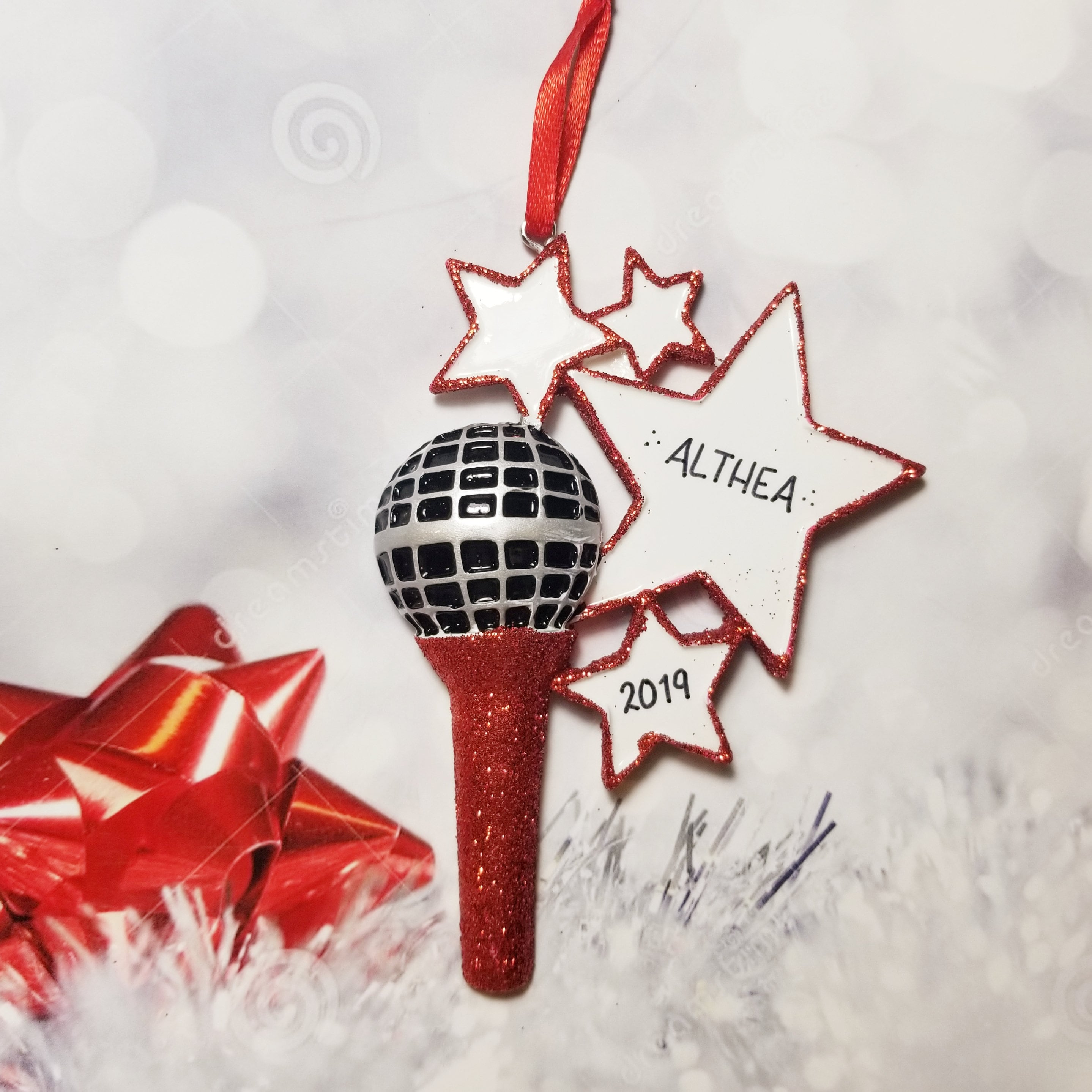 Karaoke Microphone Christmas Ornament | Etsy