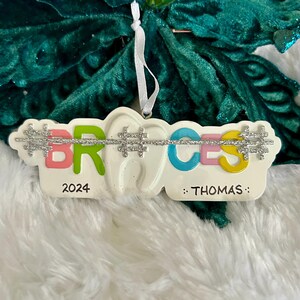 Personalized Child Braces Christmas Ornament - Etsy