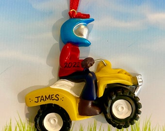 4 Wheeler Monogram Jeep Airplane Large Personalized Ornament Camper ...