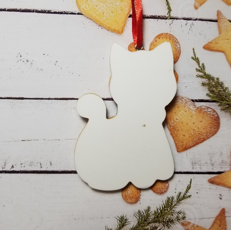 Personalized Gingerbread Cat Christmas Ornament - Etsy