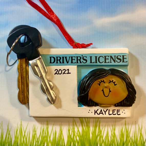 Personalized African American Dark Skin Girl Drivers License | Etsy