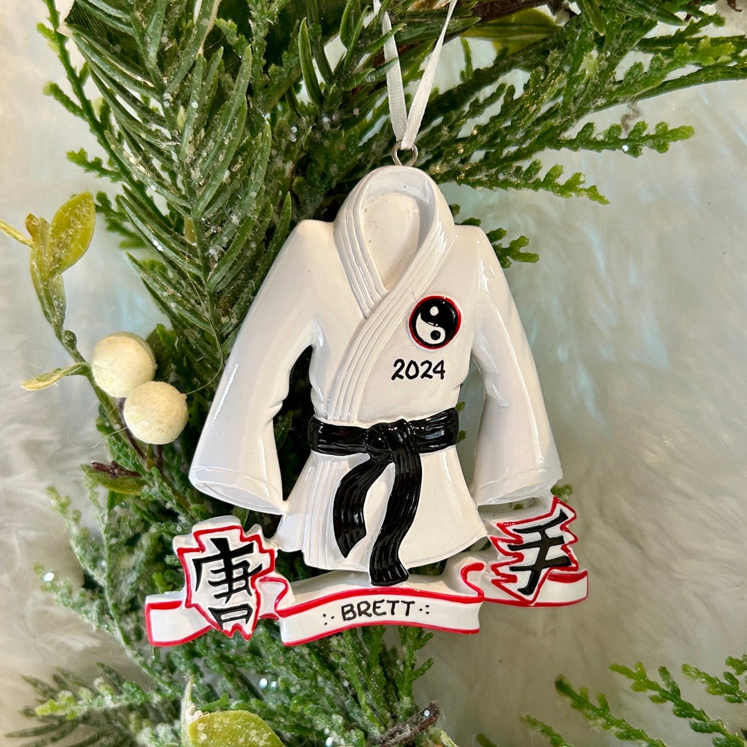 Personalized Karate Christmas Ornament - Etsy