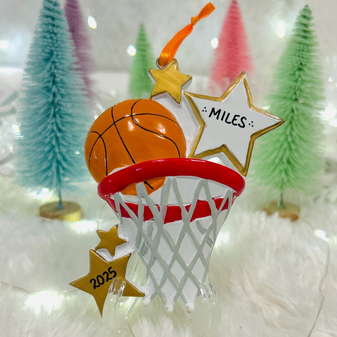 Personalized BASKETBALL Christmas Ornament - Etsy
