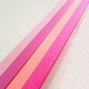 Origami Lucky Star Paper Strips Pink Mixed Star Folding DIY - Pack of ...