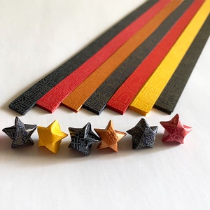 Traditional Chinese Embossed Origami Lucky Star Paper Strips - Pack of ...