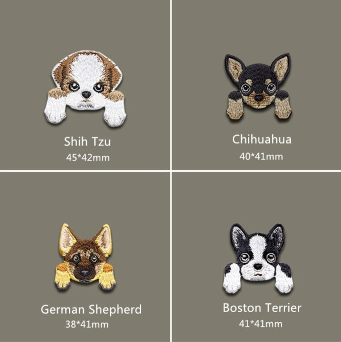 Cute Dog Embroidered Patches Puppy Iron on Patch Applique - Etsy