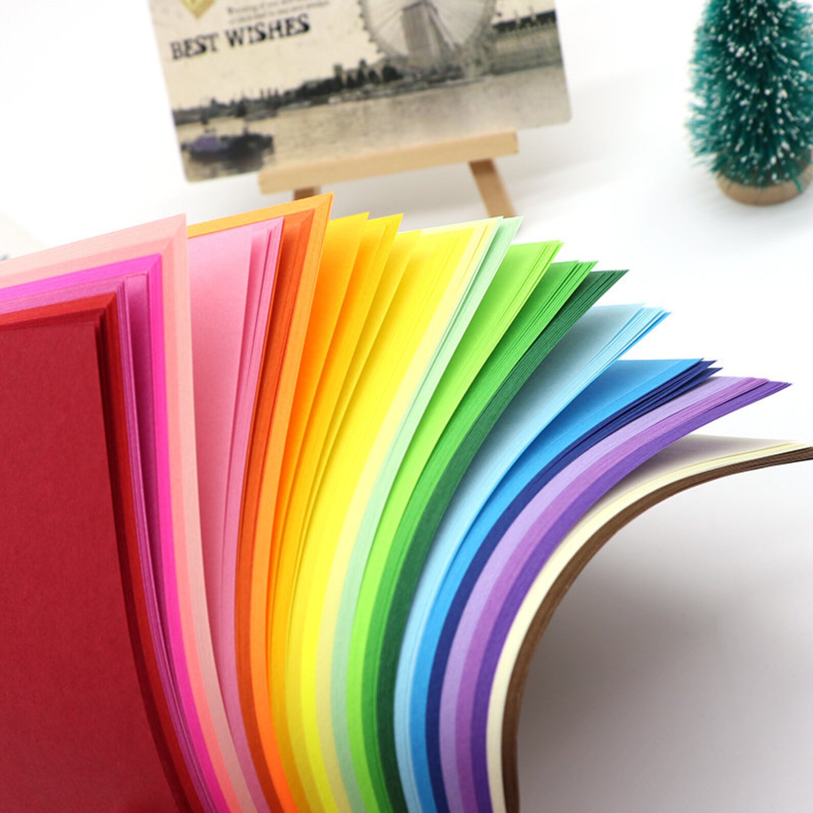 25 Colors Rainbow Origami Square Paper Pack for Origami Paper - Etsy