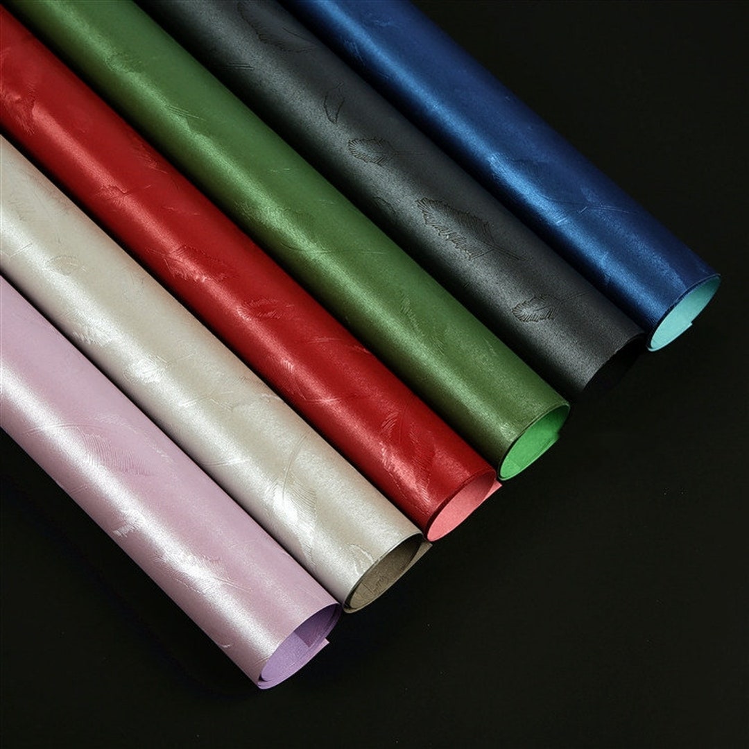 Pearlescent Feather Wrapping Paper Birthday Gift Wrap Plume Gift Wrap ...